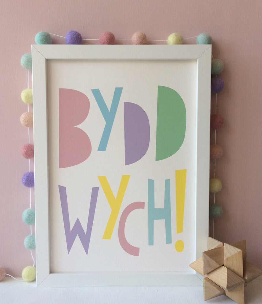 Bydd Wych Print – pluen